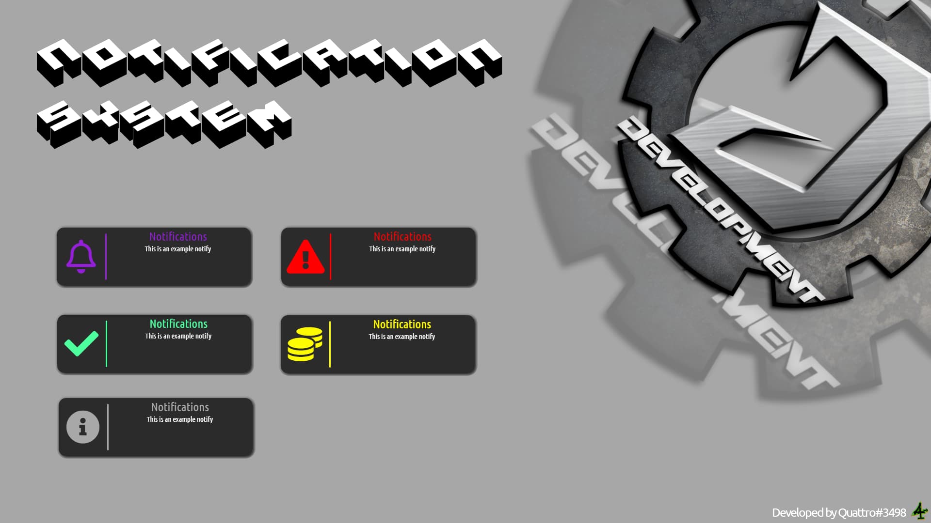 [FREE][SCRIPT][ESX, QB, STANDALONE] DD - Notification system - FiveM Releases - Cfx.re Community