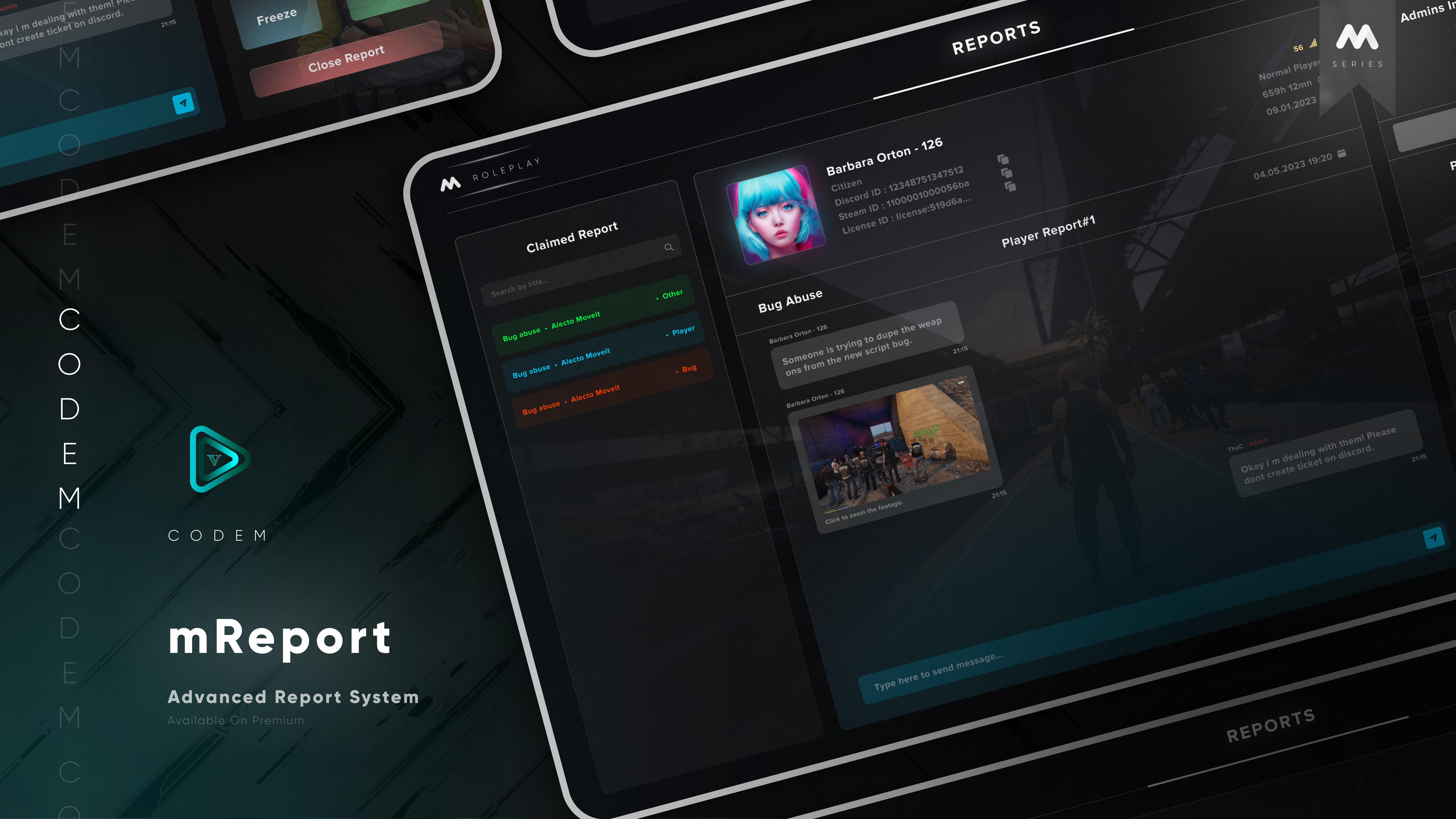CodeM mReport - FiveM Releases - Cfx.re Community