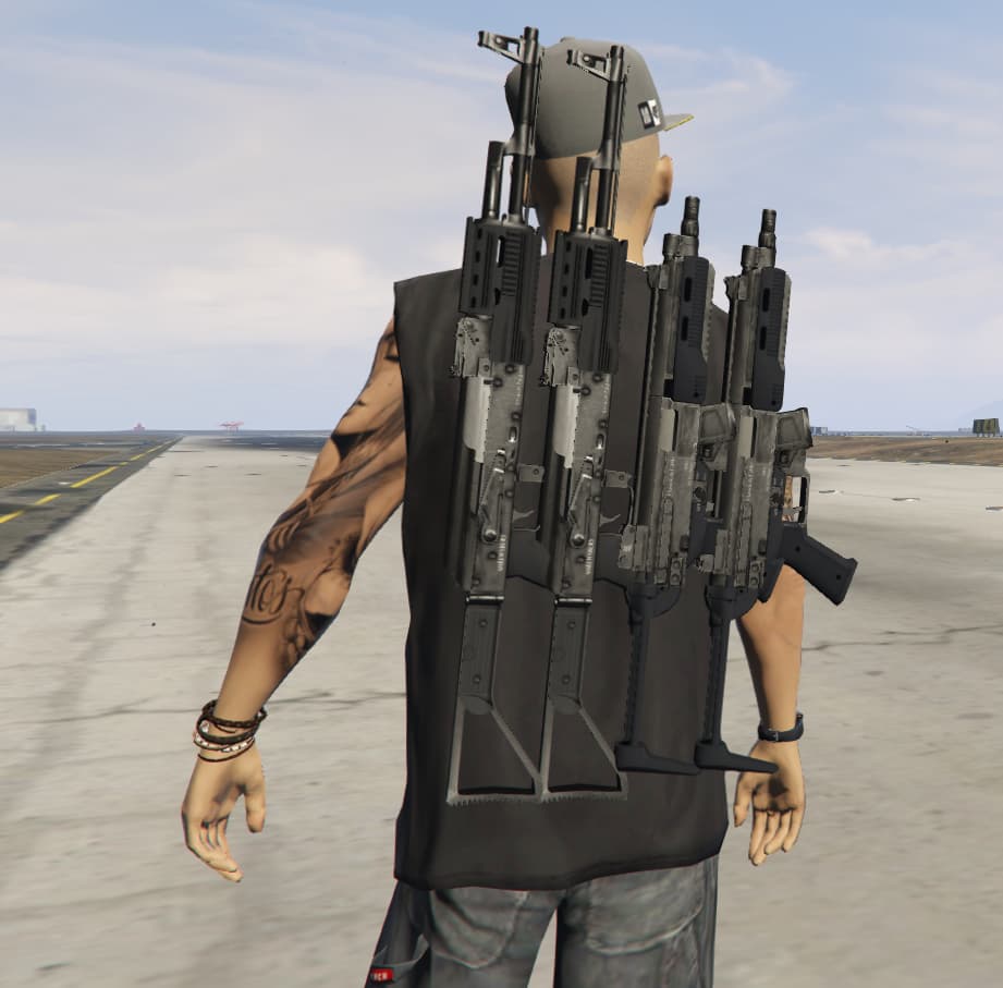 🔫 [ESX/QB] Weapons & Items on back | Items, Weapons/Add-on on back | cortex_backitems - FiveM ...