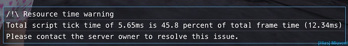Resource Time Warning - after FiveM update - FiveM Discussion - Cfx.re ...