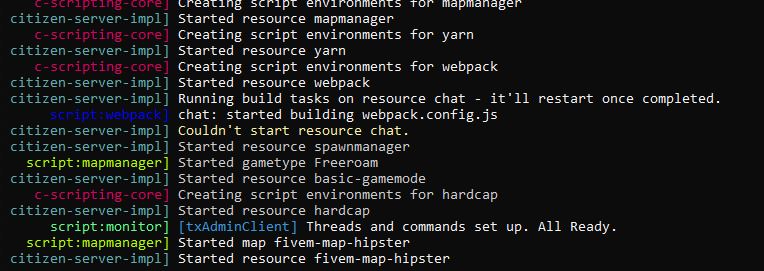 Fivem default resources dont work! - Server Discussion - Cfx.re Community