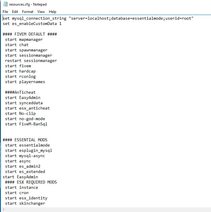 Erro Mysql - ES/ESX - Cfx.re Community