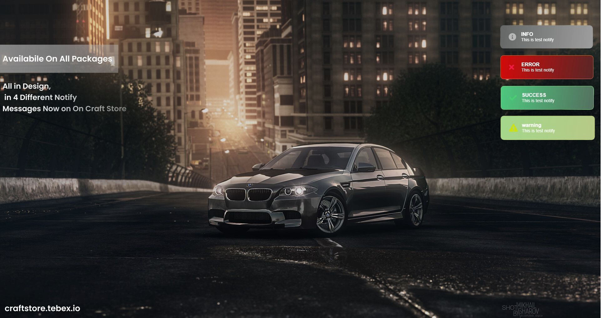 [PAID] Craft Notify STANDALONE A Good looking Style Notifys with 4 ...