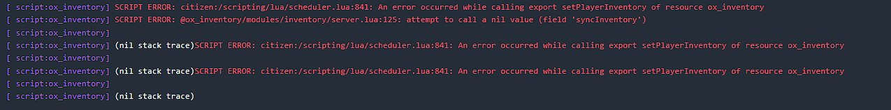 Ox_inventory assistance required please - Resource Support - Cfx.re Community