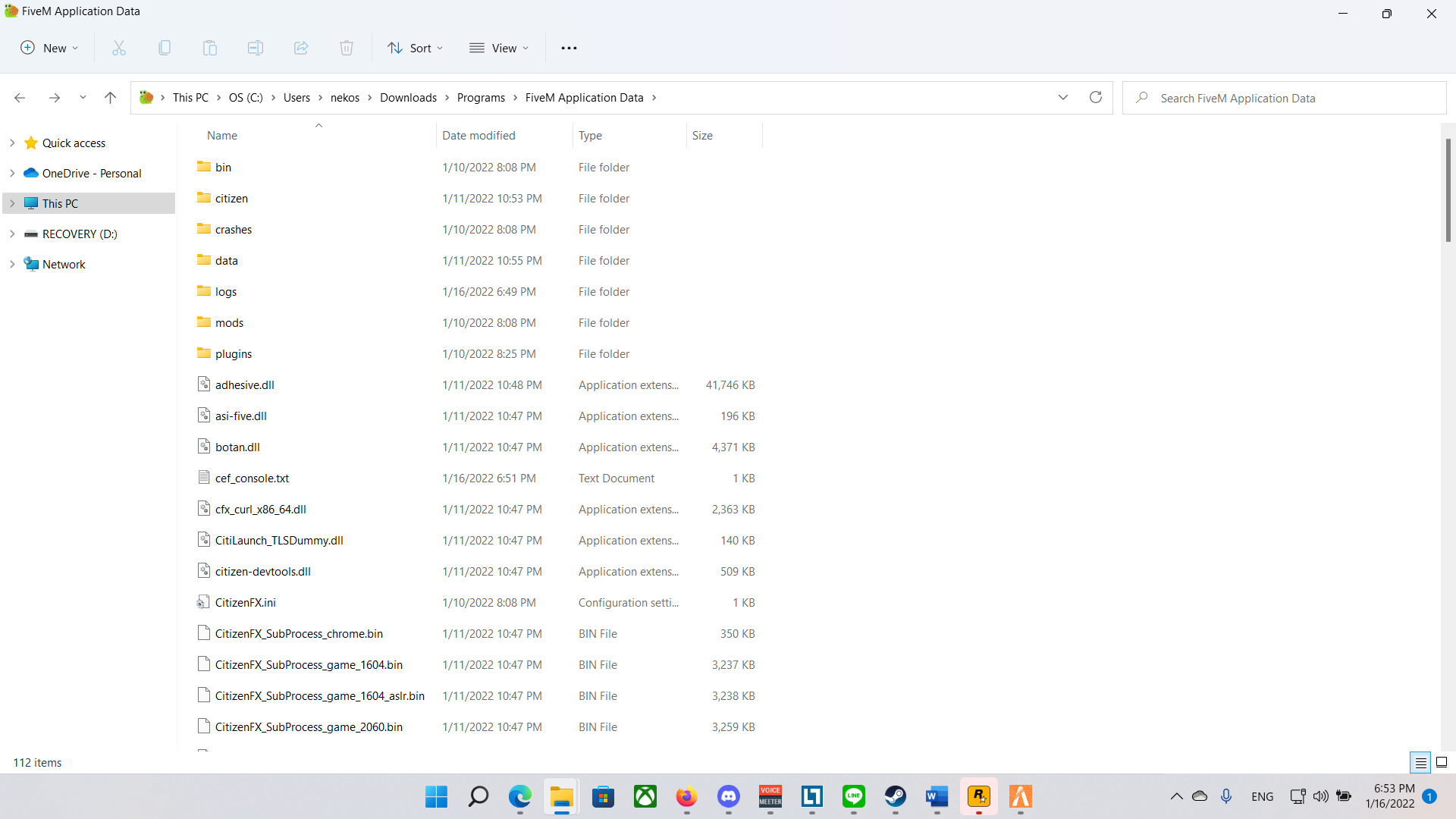 Authentication failure connecting to cfx re account ? with working ...