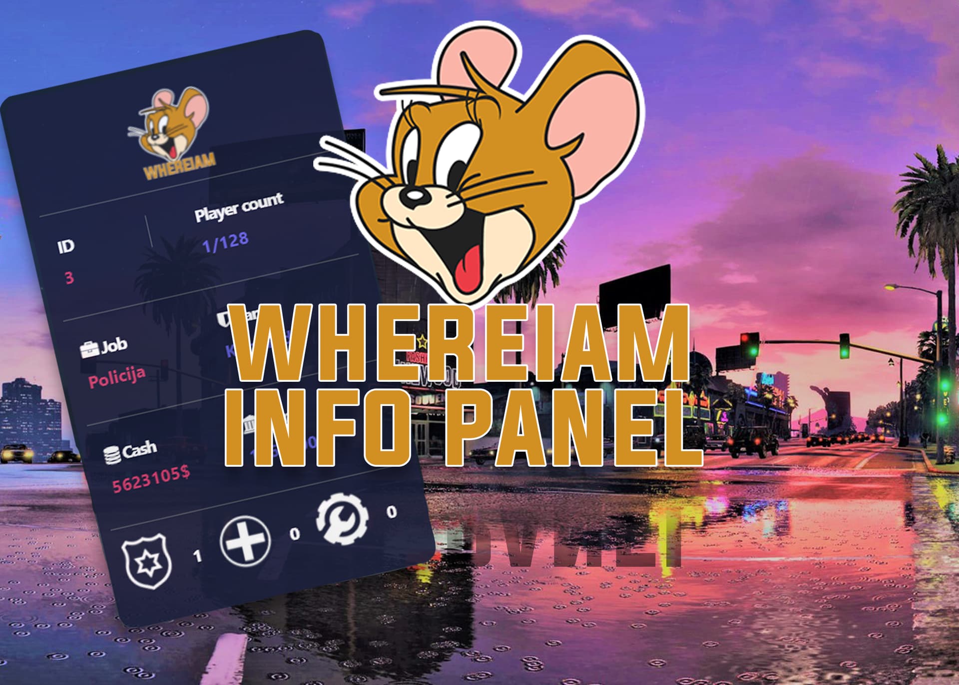 Whereiam Info Panel 📜 - FiveM Search