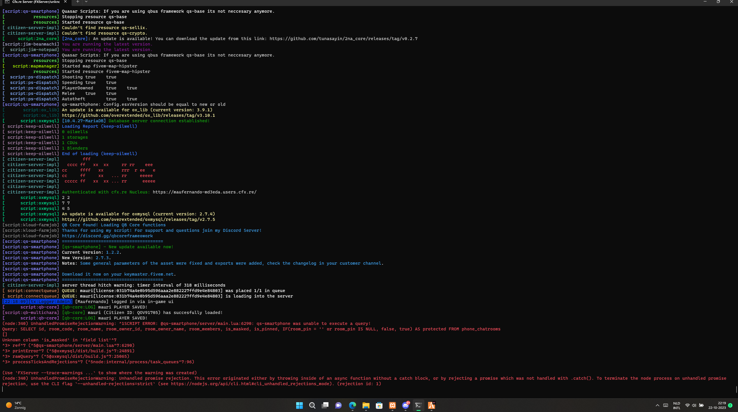 Qs-smartphone error - ES/ESX - Cfx.re Community
