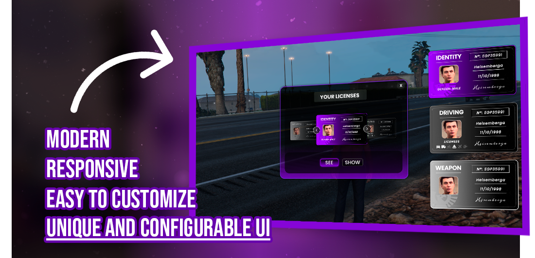 License Cards: ID, Driving, Weapons, Custom... [QB/ESX] - FiveM Releases - Cfx.re Community