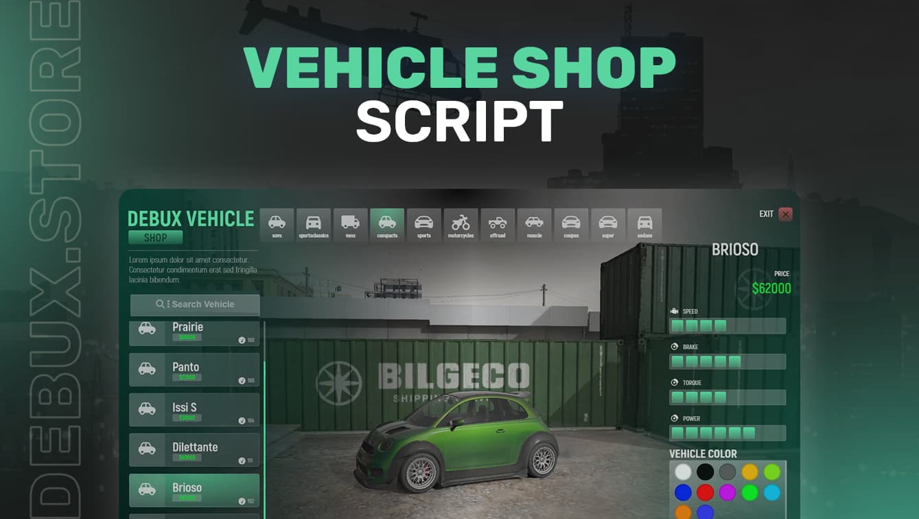 [QB-ESX-OTHER] [PAID] VehicleShop - FiveM Releases - Cfx.re Community