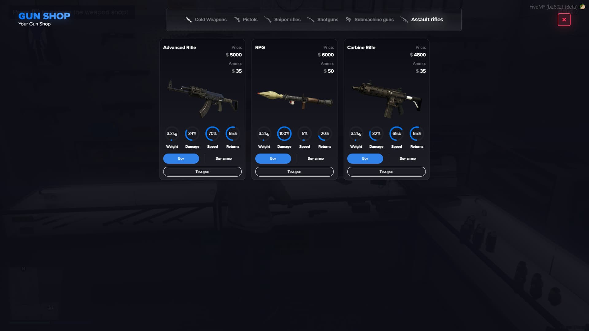 [ESX / QB] IF Weapon Store V2 (Shooting Range) - FiveM Releases - Cfx ...