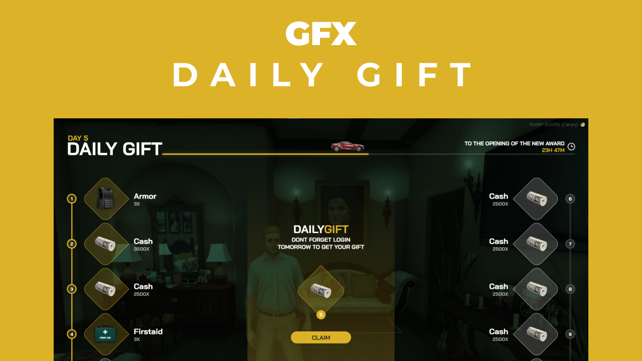 [PAID] GFX Daily Gift Script - FiveM Releases - Cfx.re Community