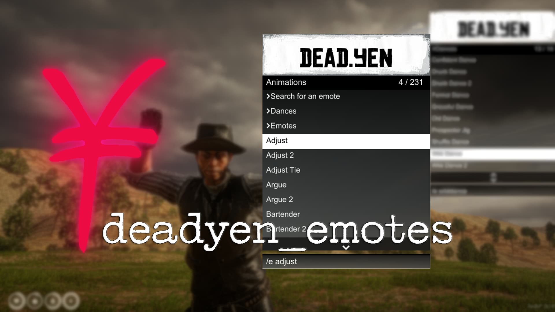 [PAID] deadyen_emotes [Any Framework - REDEMRP/VORP/OTHER] - RedM ...