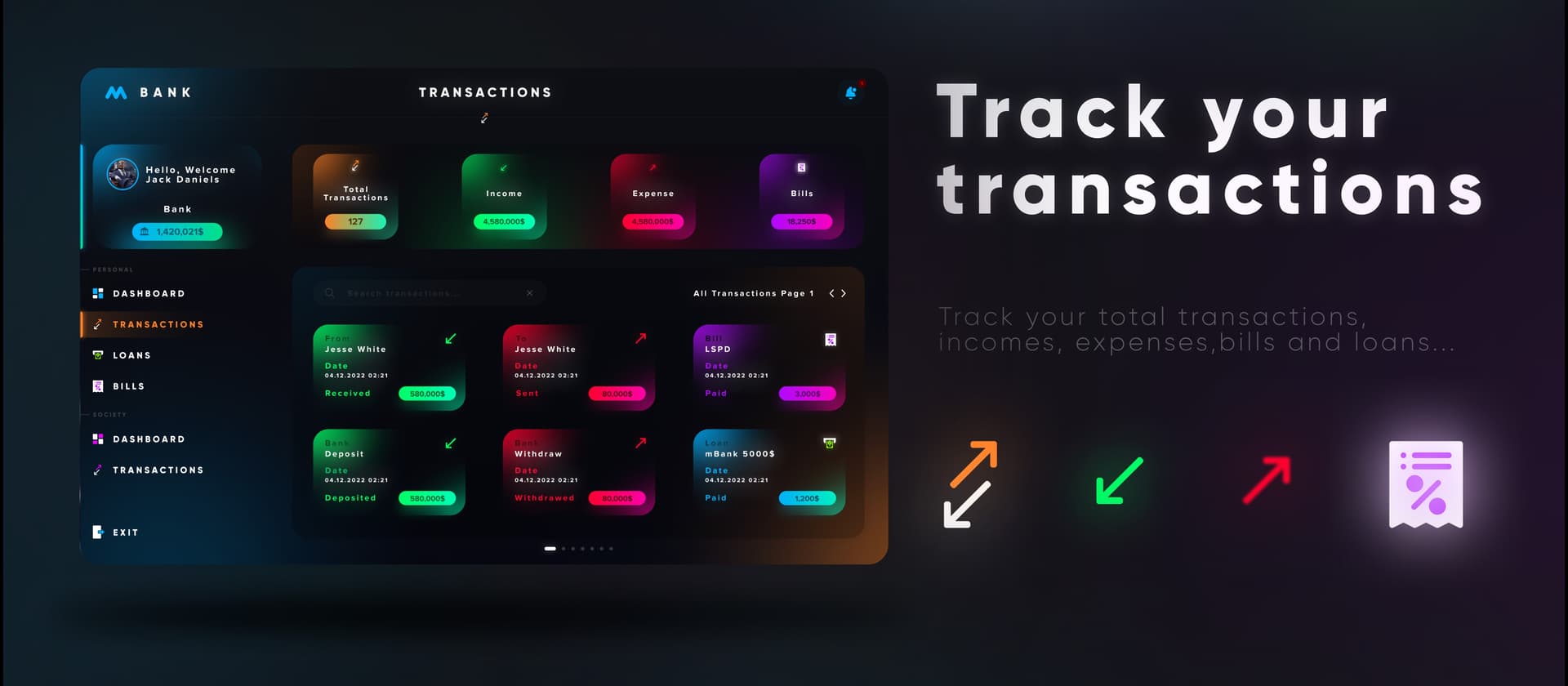 CodeM mBank ( Advanced Banking System ) ESX QB - FiveM Releases - Cfx ...