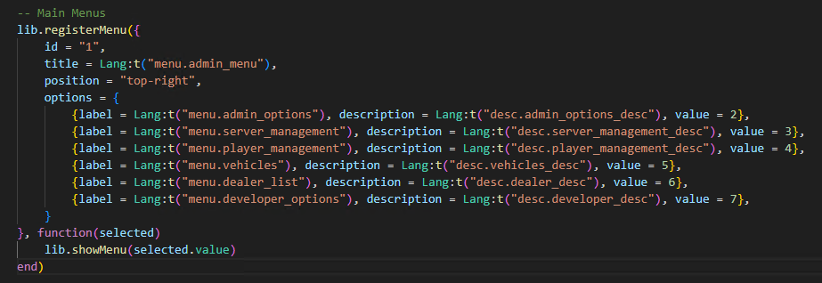 Oxlib menu - Discussion - Cfx.re Community