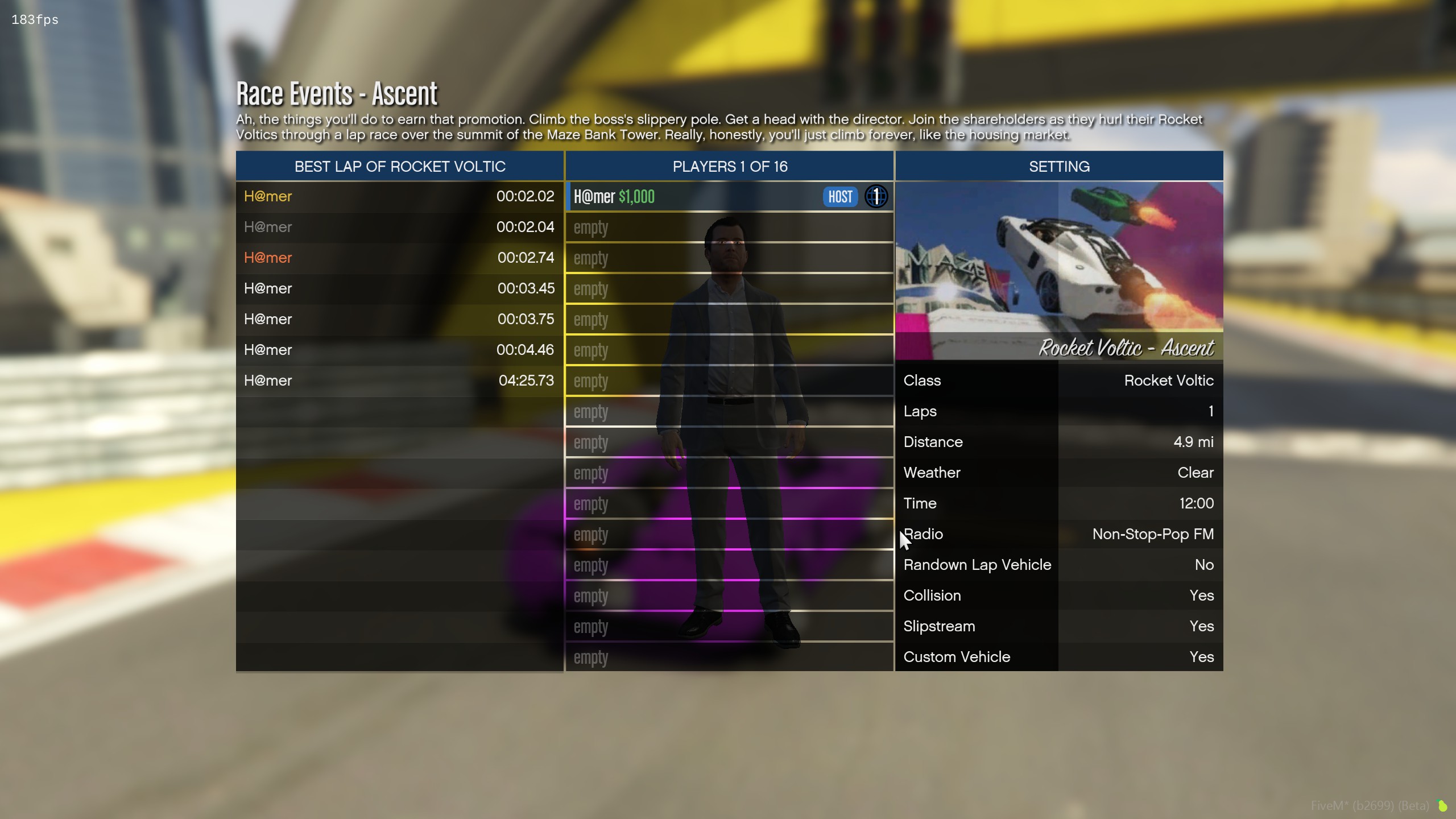 [H@mer] Racing: Rocket Voltic (DLC) - FiveM Search