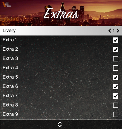 [PAID] [ESX] vExtrasTuning - Choose your Extras/Liveries on your patrol ...