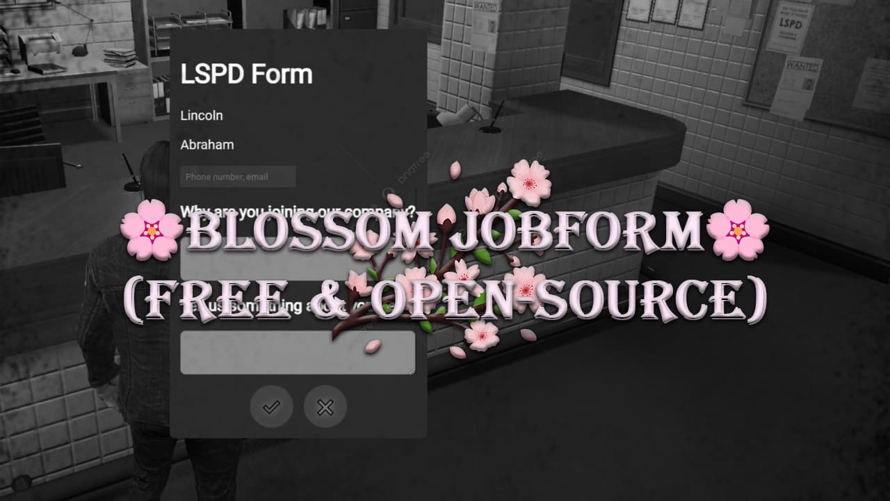 [FREE] [ESX/QB] Blossom Jobform - FiveM Releases - Cfx.re Community