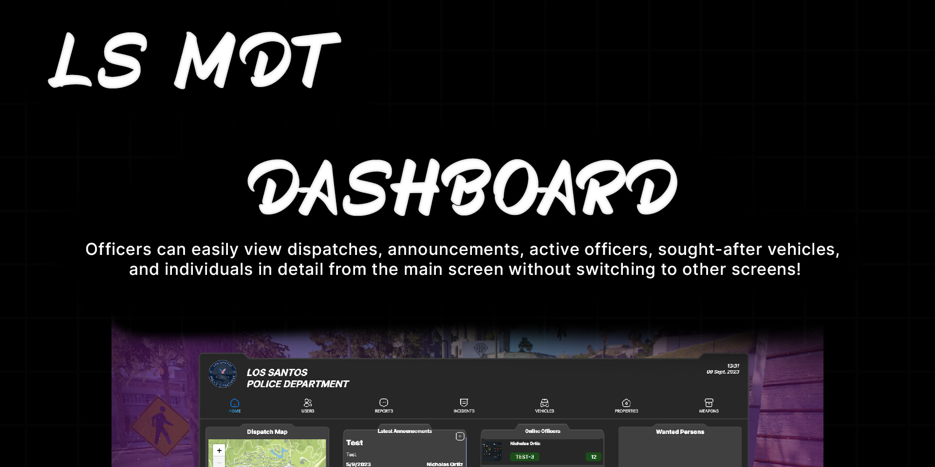 LS-MDT | Advanced Mobile Data Terminal | [ ESX / QB ] - FiveM Releases ...