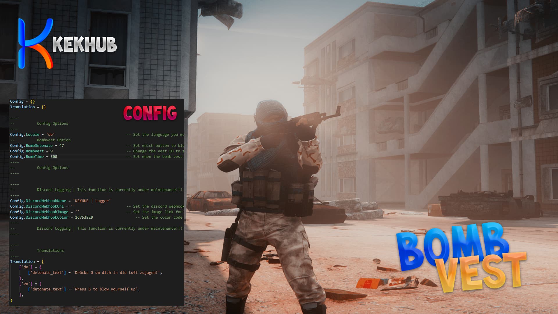 [PAID][STANDALONE] | Bombvest Script | KEKHUB - FiveM Releases - Cfx.re ...