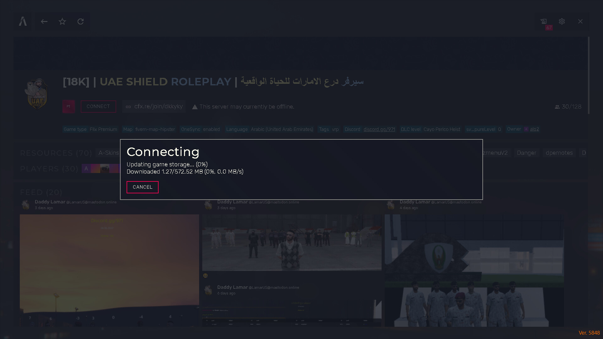 Facing problem with different game version 2189 - FiveM Discussion - Cfx.re Community