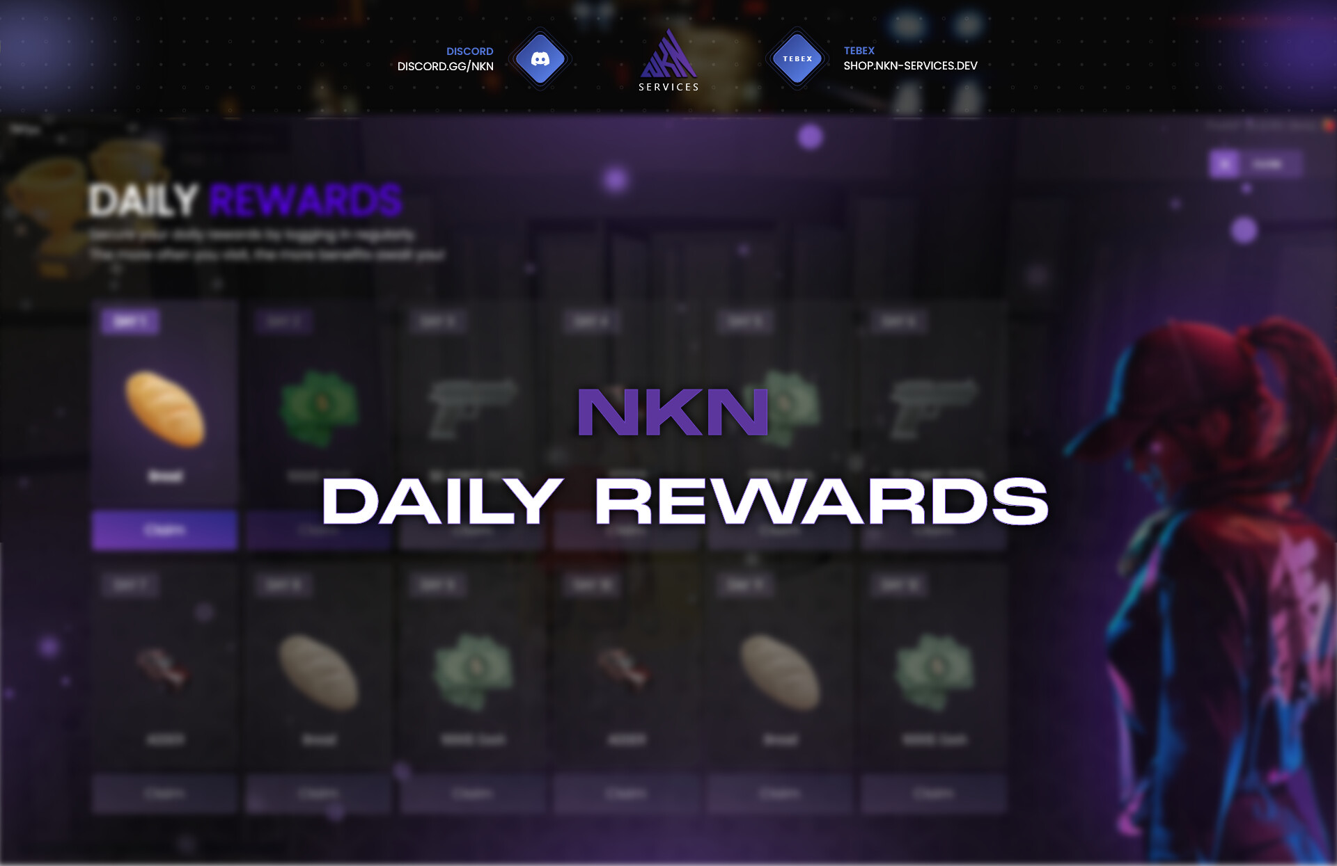 NKN - Daily Rewards System advanced config + UI [20€] - FiveM Releases ...