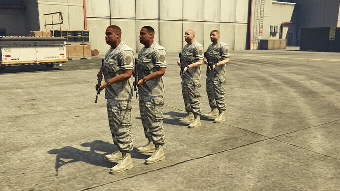 ¿there is a script for the military to go out into the city to patrol ...