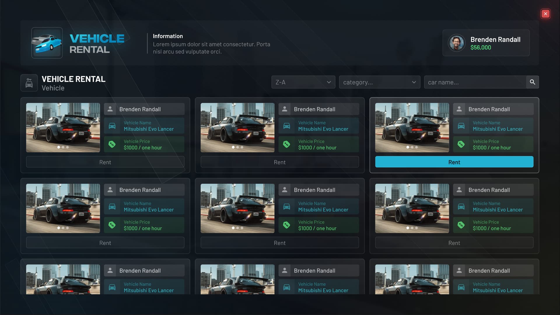 [%50 DISCOUNT] Advanced Player-To-Player Car Rental [ESX / QB] [PAİD ...