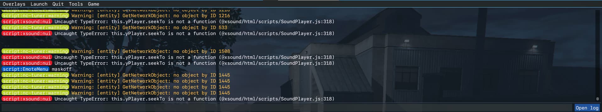 F8 Menu does not close - FiveM Client Support - Cfx.re Community