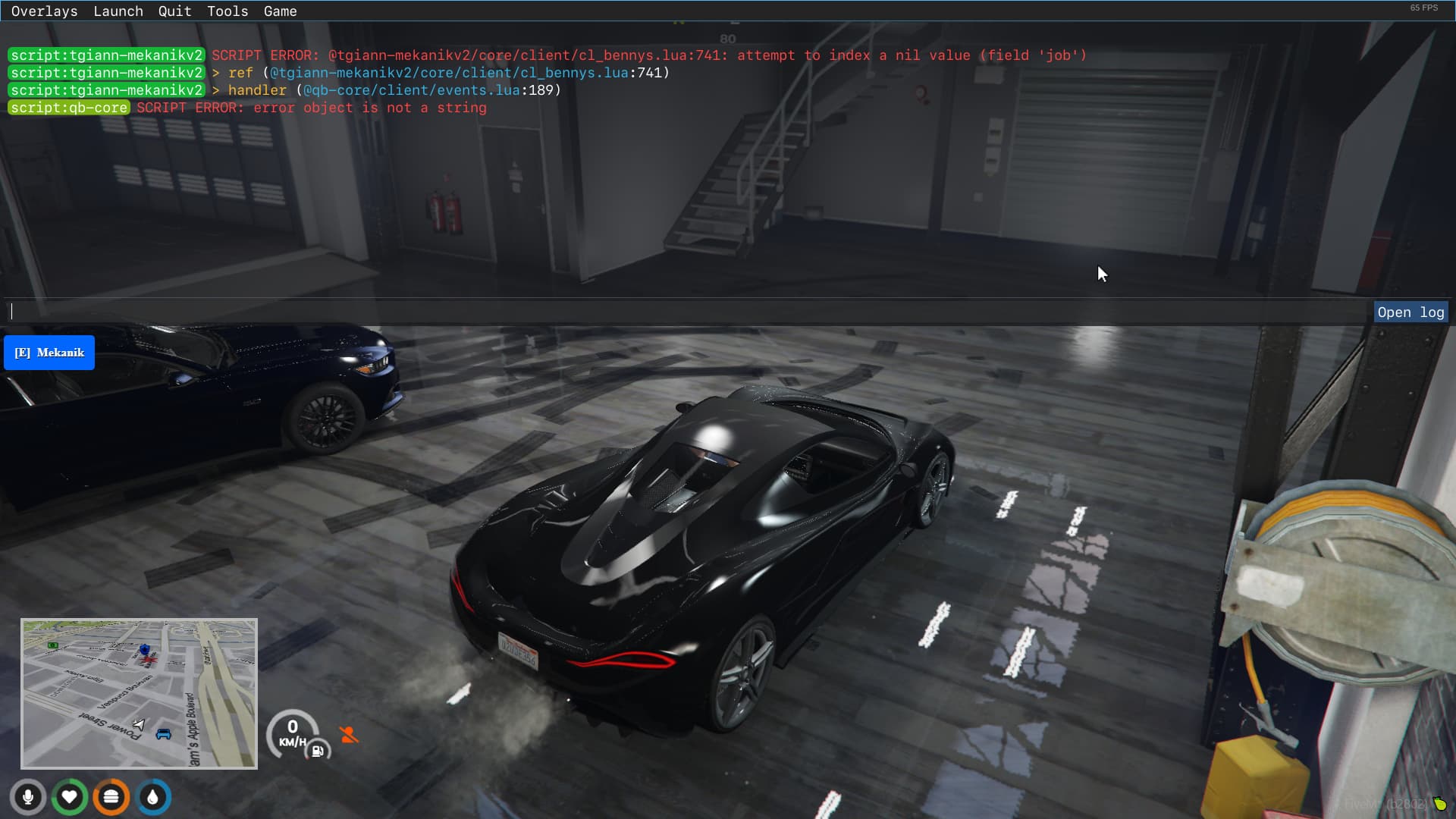 After restart mechanic script or log out of server and back in, it ...