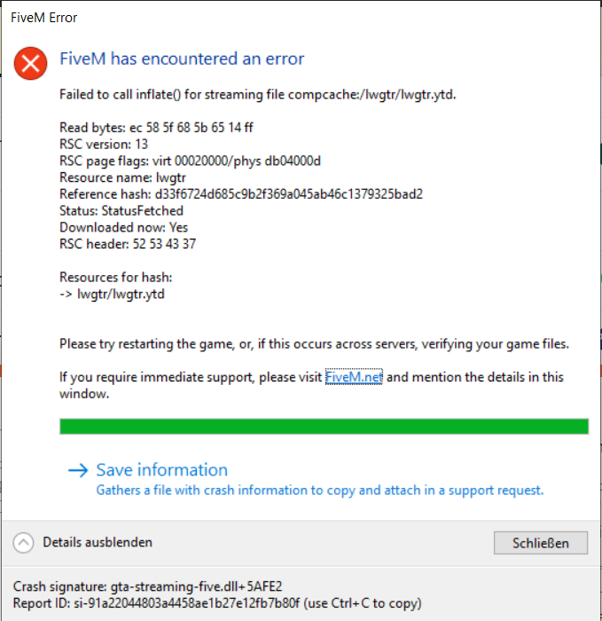 FiveM Crashes on Servers or when loading - FiveM Client Support - Cfx ...