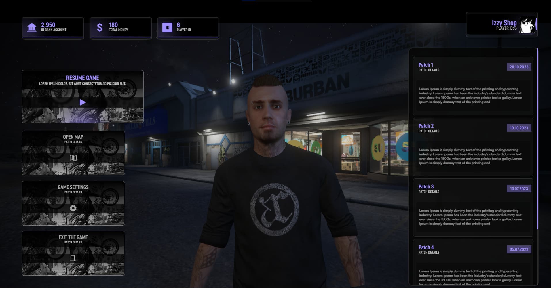 IZZY SHOP Pause Menu Free [esx / qb] - FiveM Releases - Cfx.re Community
