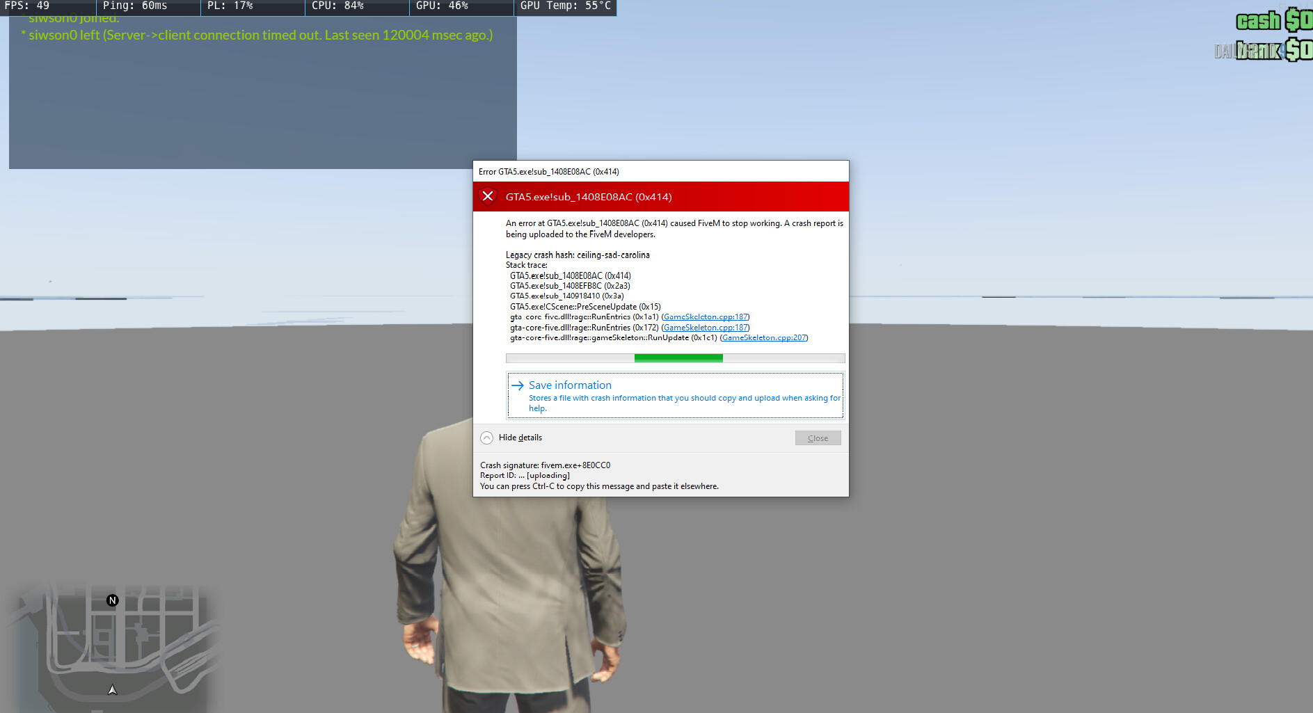 My fivem server with liberty city map crash my game - FiveM Client ...