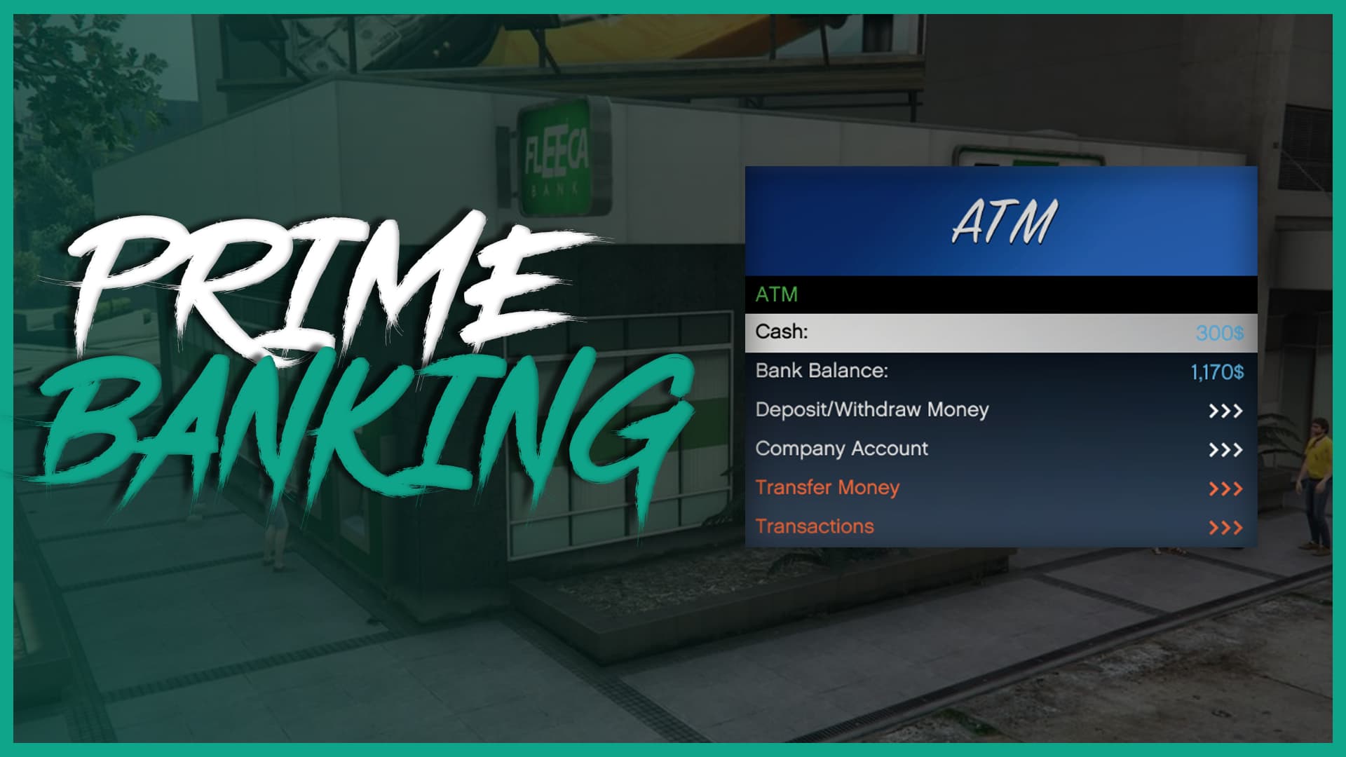 [FREE] [ESX] primeBanking - Banking with company account & transactions ...