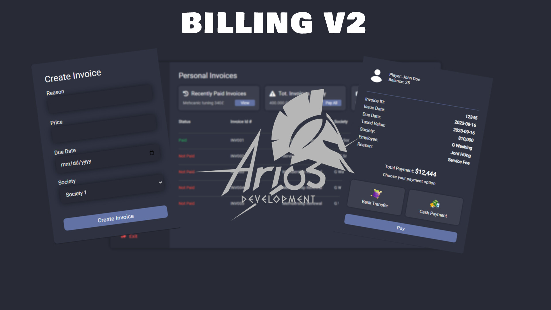 [ESX] Arius Billing V2 - FiveM Releases - Cfx.re Community