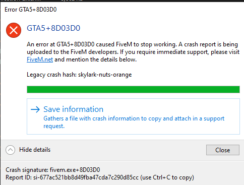 GTA 5 + 8D03D0 (Skylark-nuts-orange) - FiveM Client Support - Cfx.re ...