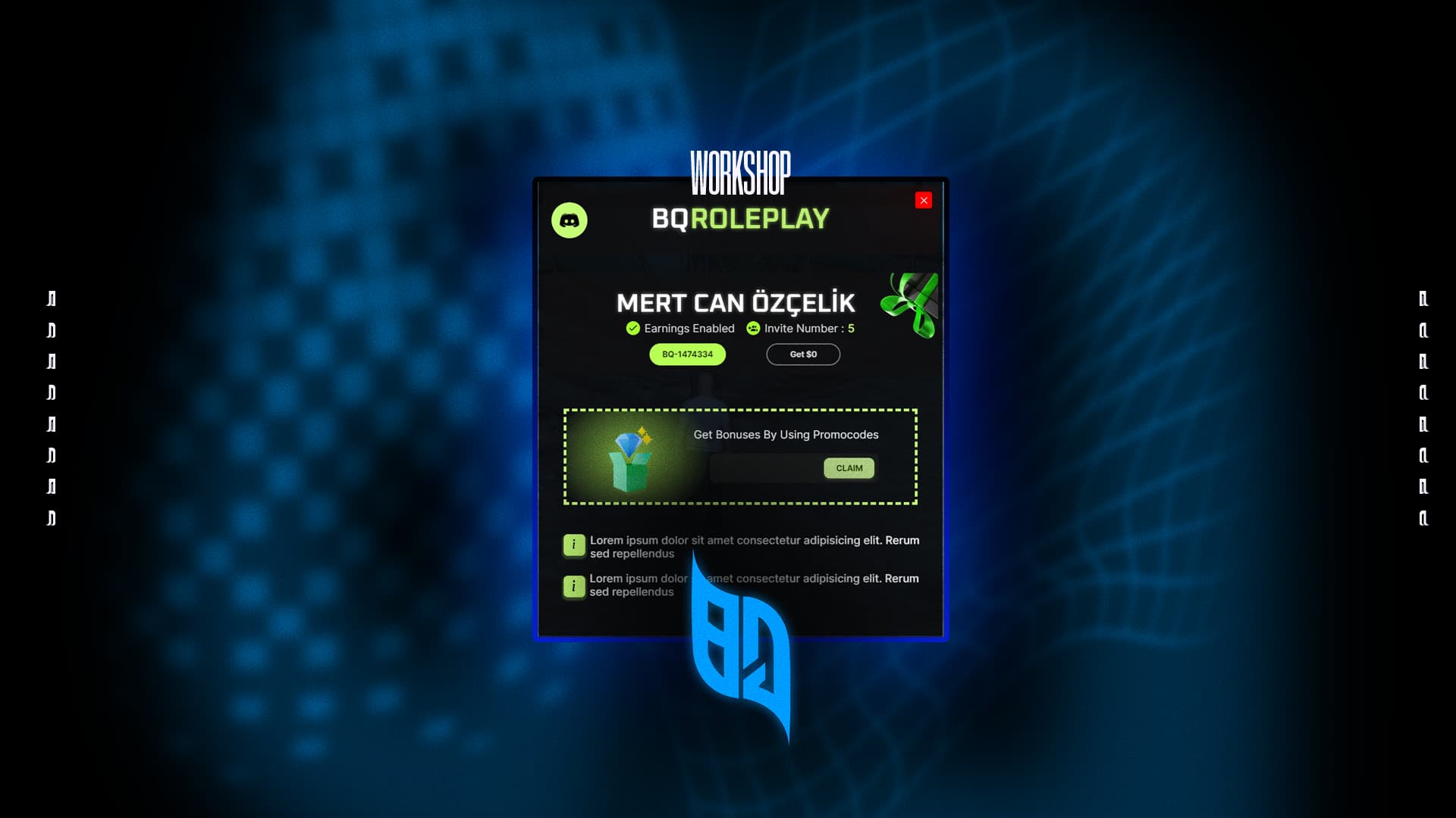 [PAID] Reference System | Invite Code System (Reward System) - FiveM Releases - Cfx.re Community