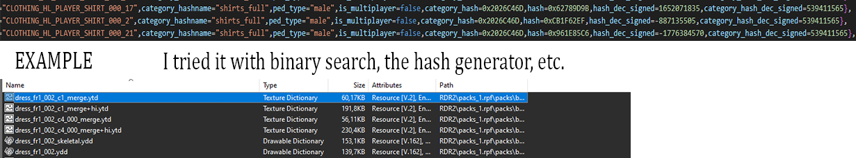 Hashes for NPC clothing - Discussion - Cfx.re Community