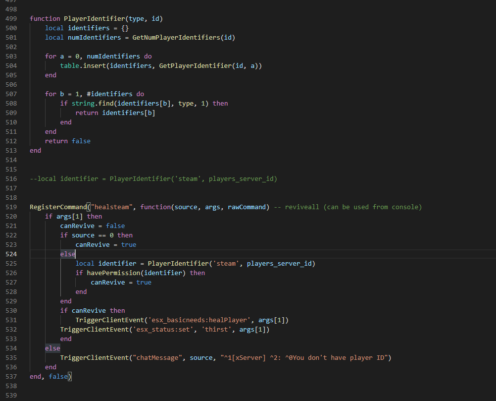 (LUA) Getting a user's steam hex? - Discussion - Cfx.re Community