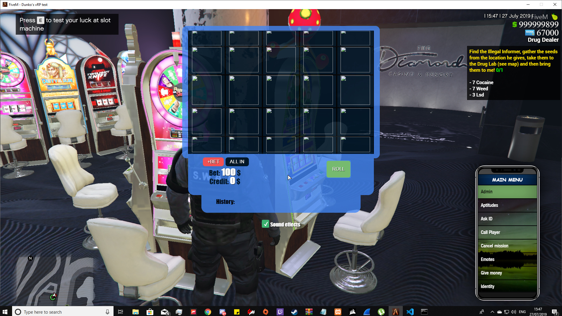 [Release][vRP][ESX] Slots | 5x3 slot machine | Animated | Sound Effects ...