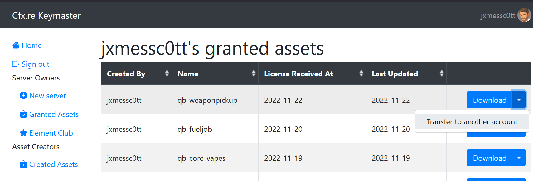 Transferring Keys and Assets - Server Owners - Cfx.re Community