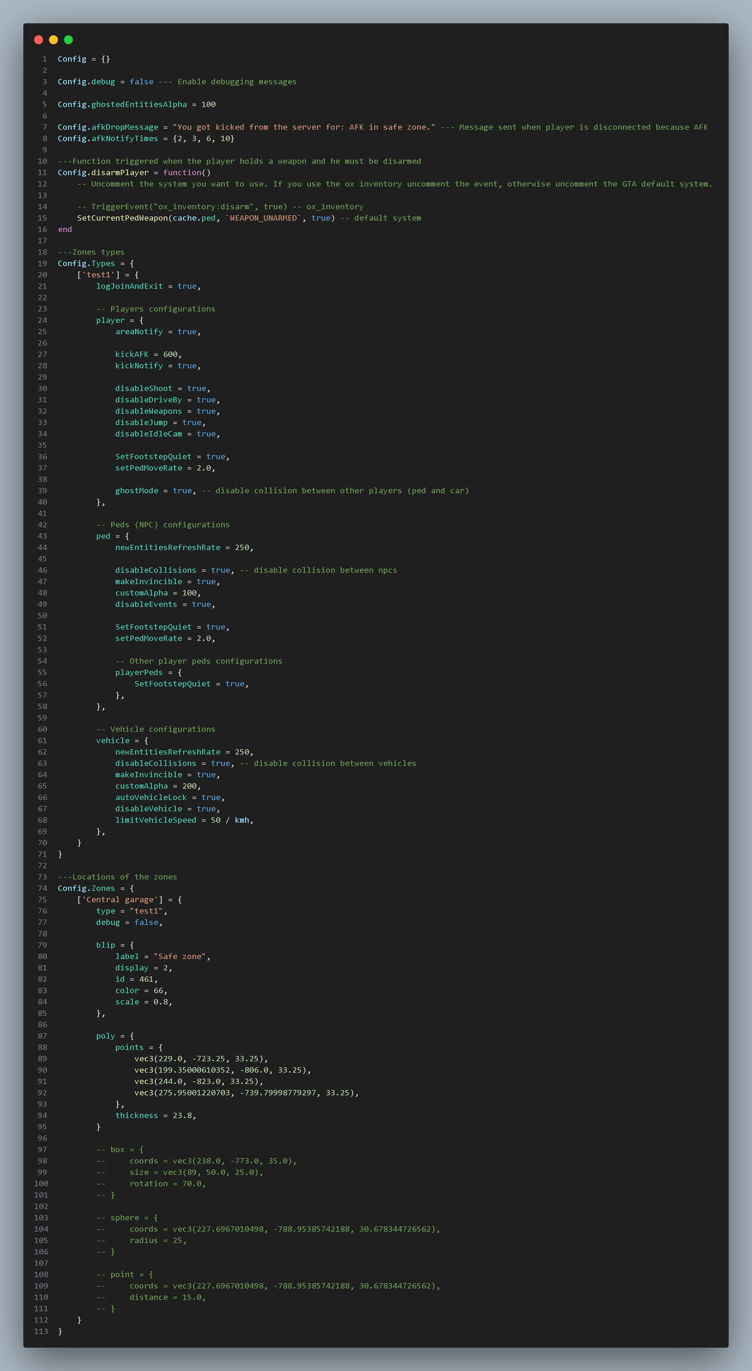 [FREE] ⚠️ fanca_safezone - Create Safe Zones with ease - FiveM Releases ...