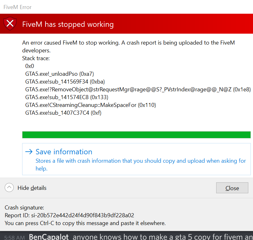 5M Speed Lab & PatchDay3ng file Crashes - Bug Reports - Cfx.re Community