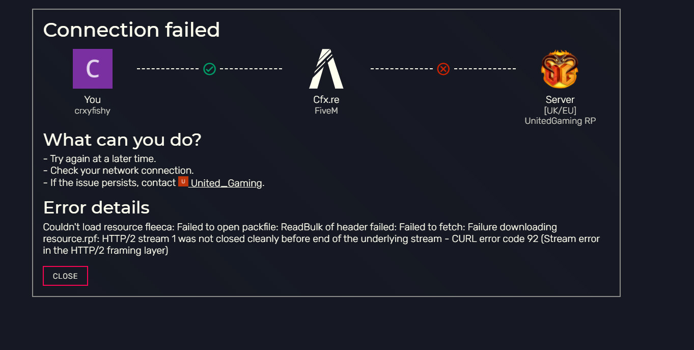 Curl error 92 http/2 - FiveM Client Support - Cfx.re Community