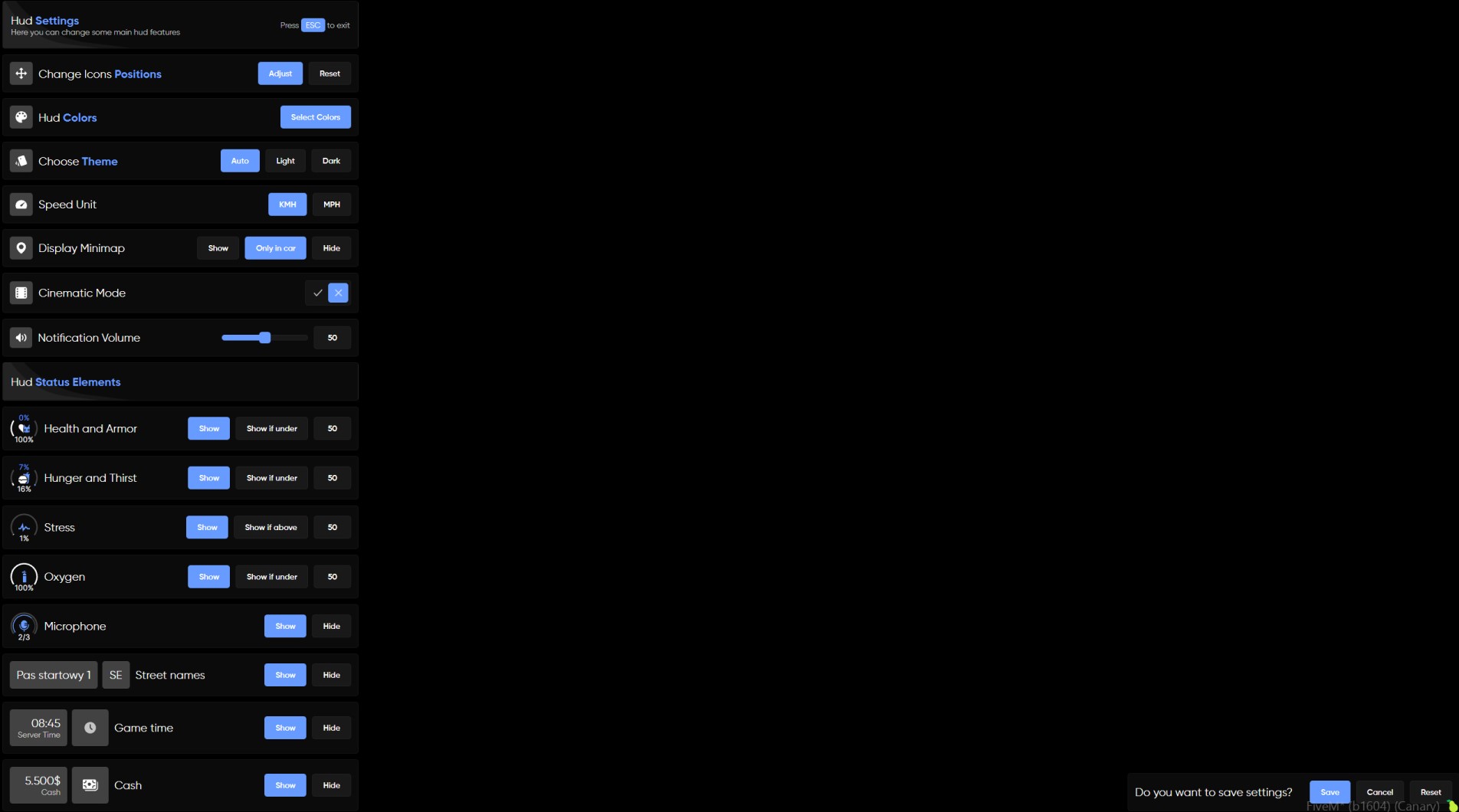 👌 Advanced Hud [ESX & QB & STANDALONE*] - FiveM Releases - Cfx.re Community