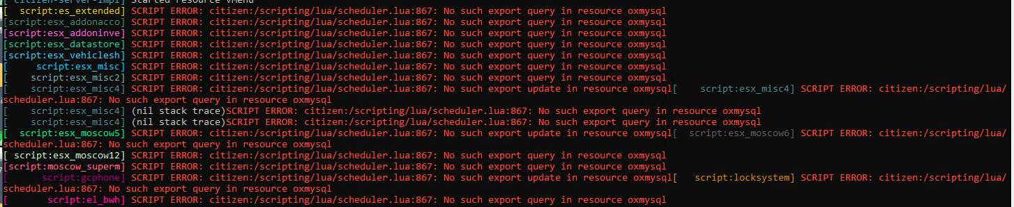[Free] oxmysql - asynchronous MySQL wrapper - Page 14 - FiveM Releases ...