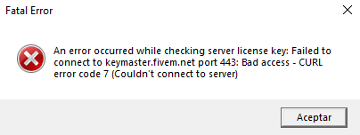 An error occurred while checking server lincense key - FiveM Discussion - Cfx.re Community