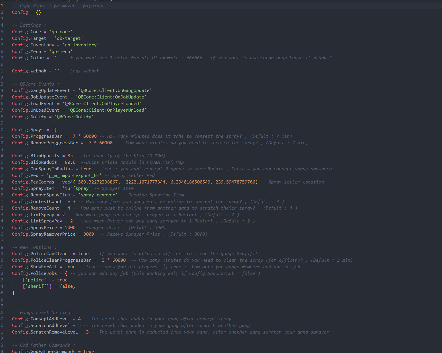 [QBCore] Gangs Turf / Territories - FiveM Releases - Cfx.re Community