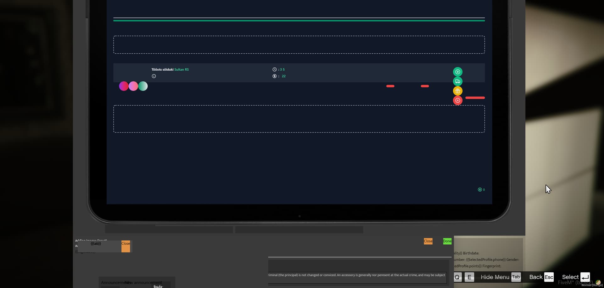 A tablet opens in the middle of the screen that can't be closed - FiveM ...