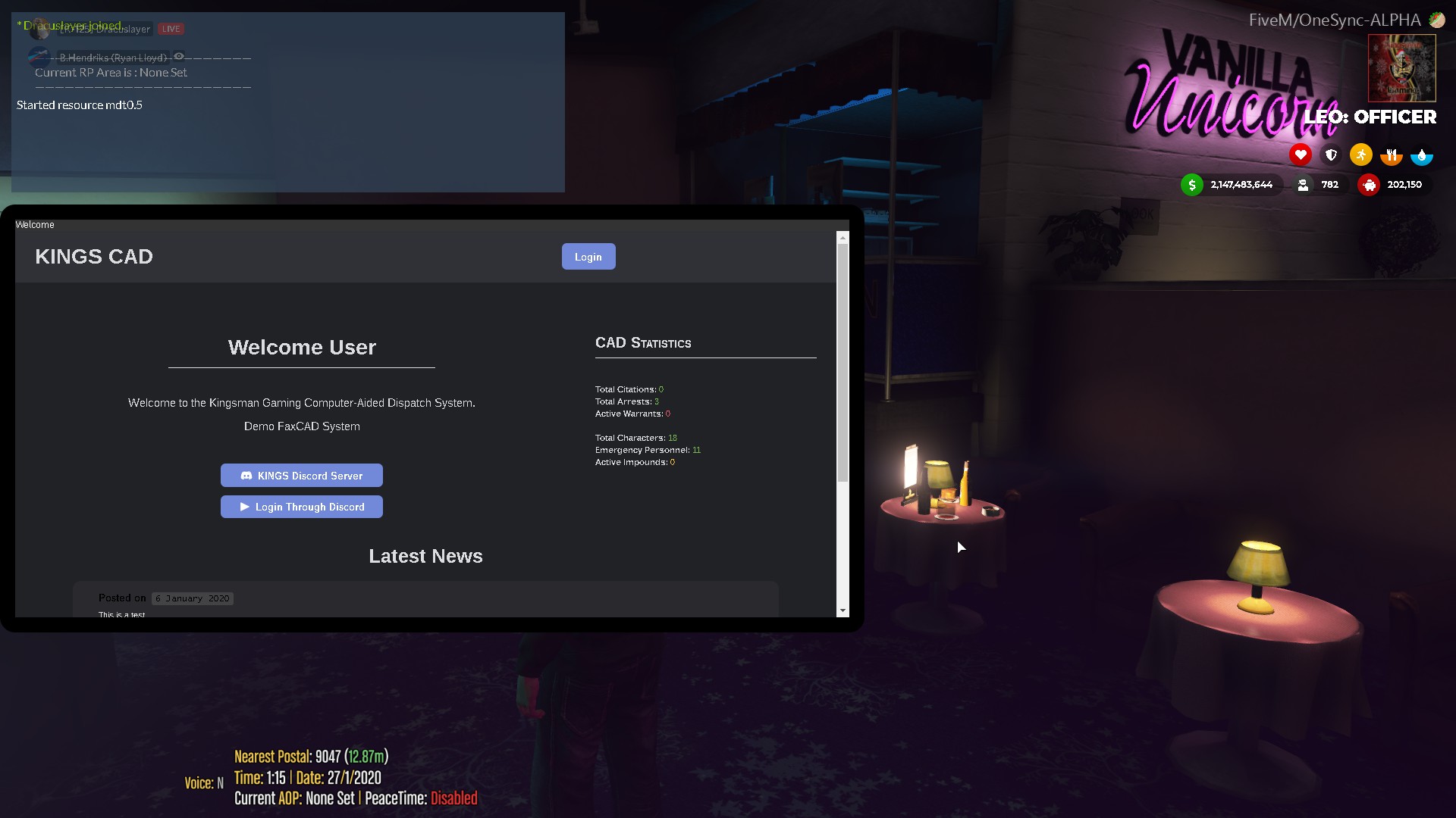 [RELEASE] Simple Tablet (for CADs and other iframes) - Page 4 - FiveM ...