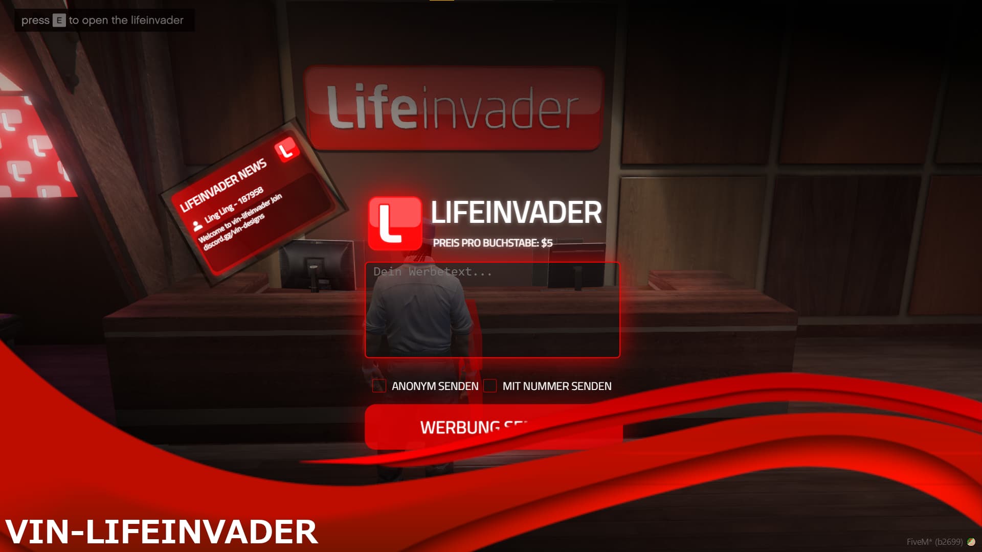 [ESX/QB] VIN - Lifeinvader - FiveM Releases - Cfx.re Community
